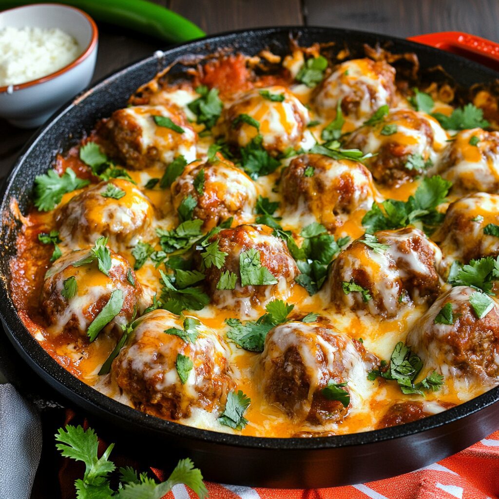 Baked Enchilada Meatballs - all moms recipes