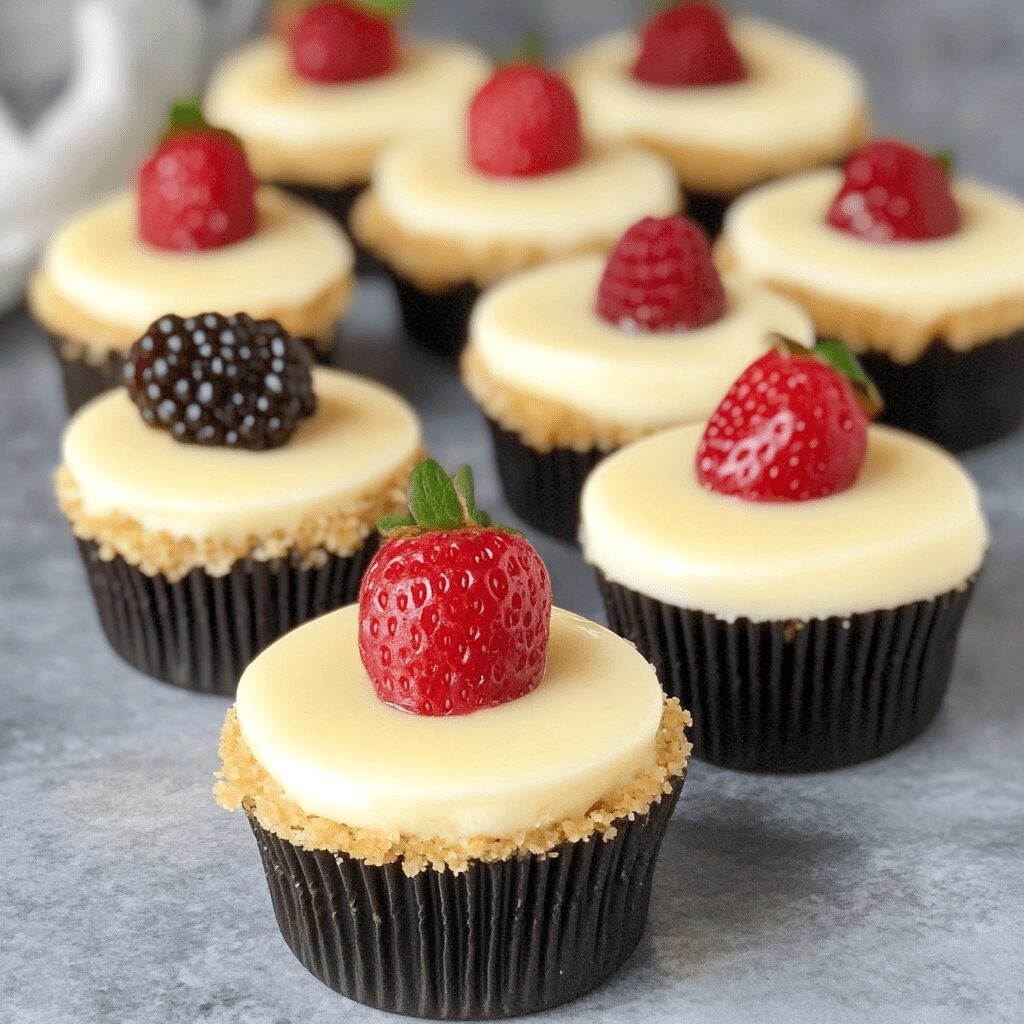 Easy Mini Cheesecakes