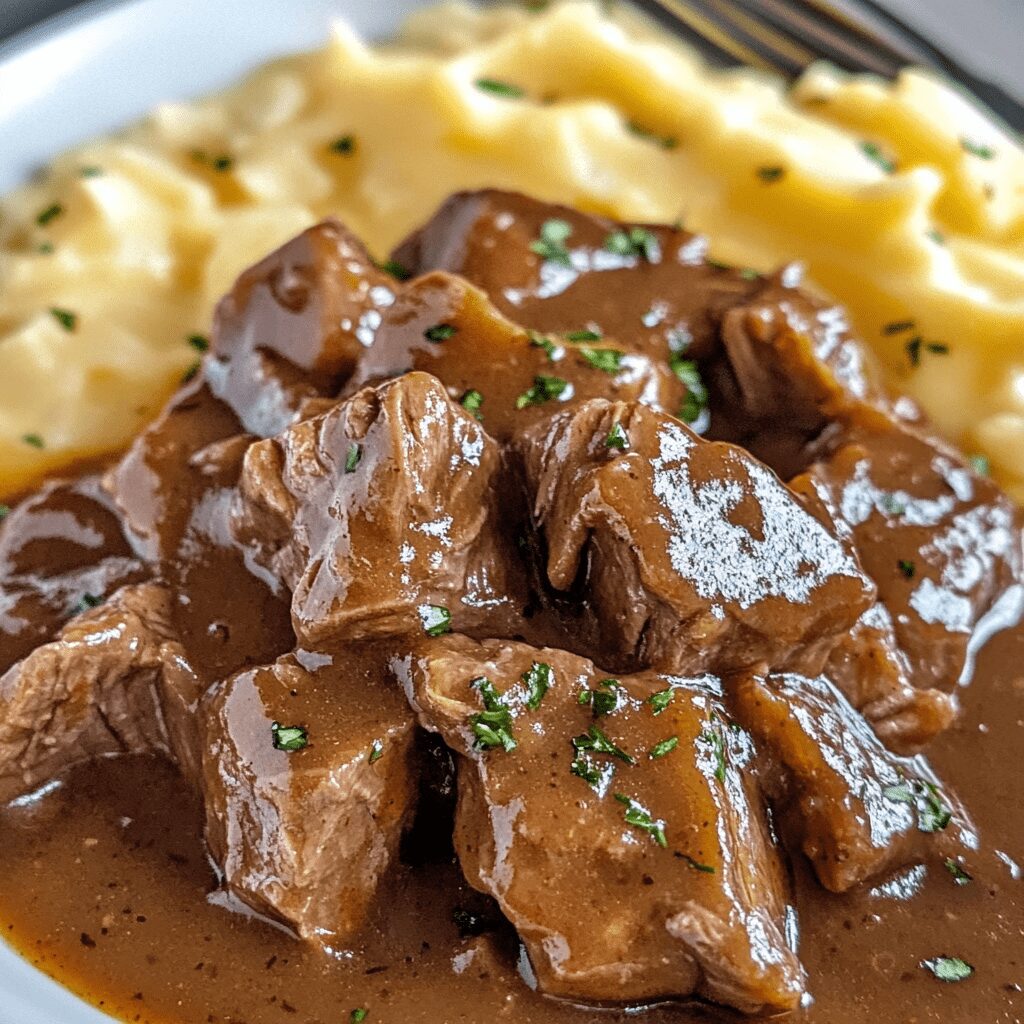The BEST Beef Tips and Gravy Recipe - all moms recipes