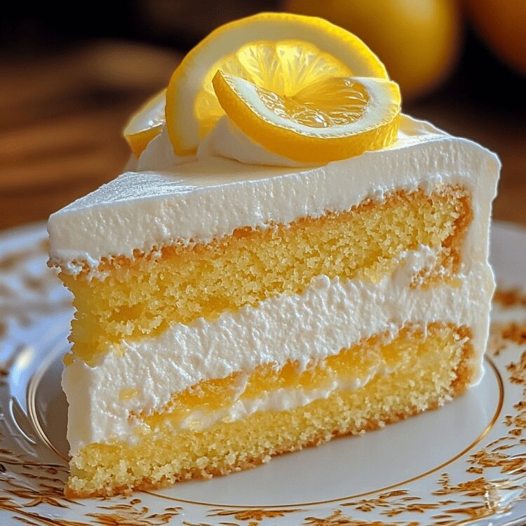 Lemon Mousse Cake