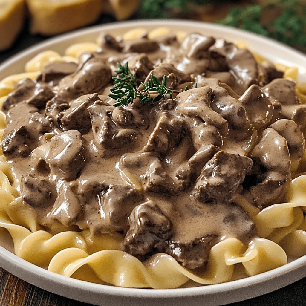 Old-Fashioned Beef Stroganoff Recipe - all moms recipes