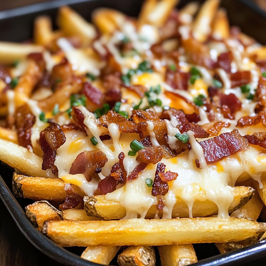 Loaded Bacon Cheese Fries - all moms recipes