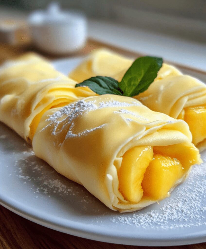 Mango Crepe Roll - all moms recipes