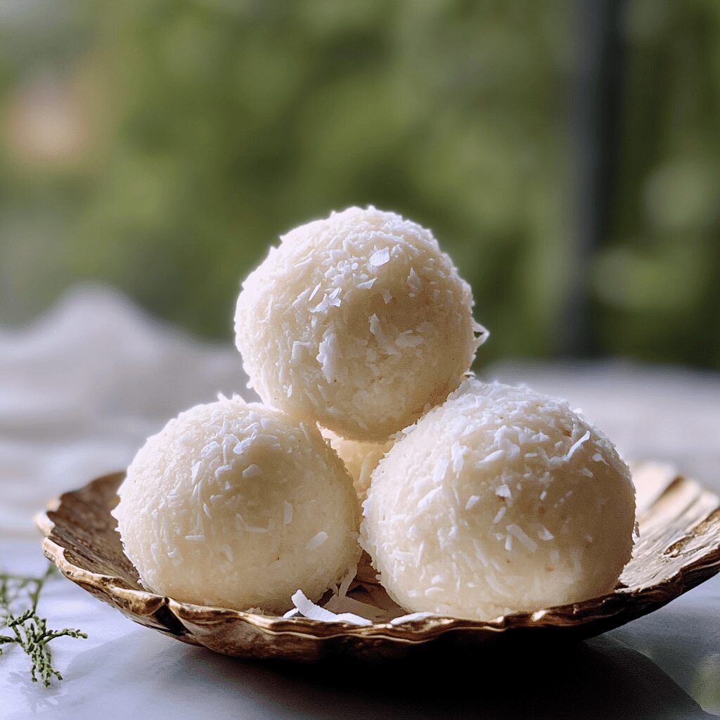 3-Ingredient Coconut Balls | Raffaello Truffles - all moms recipes