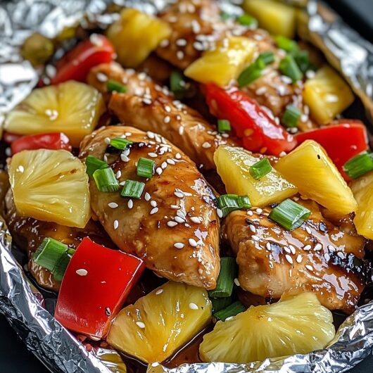 Teriyaki Chicken and Pineapple Foil Packets – All Moms Recipes
