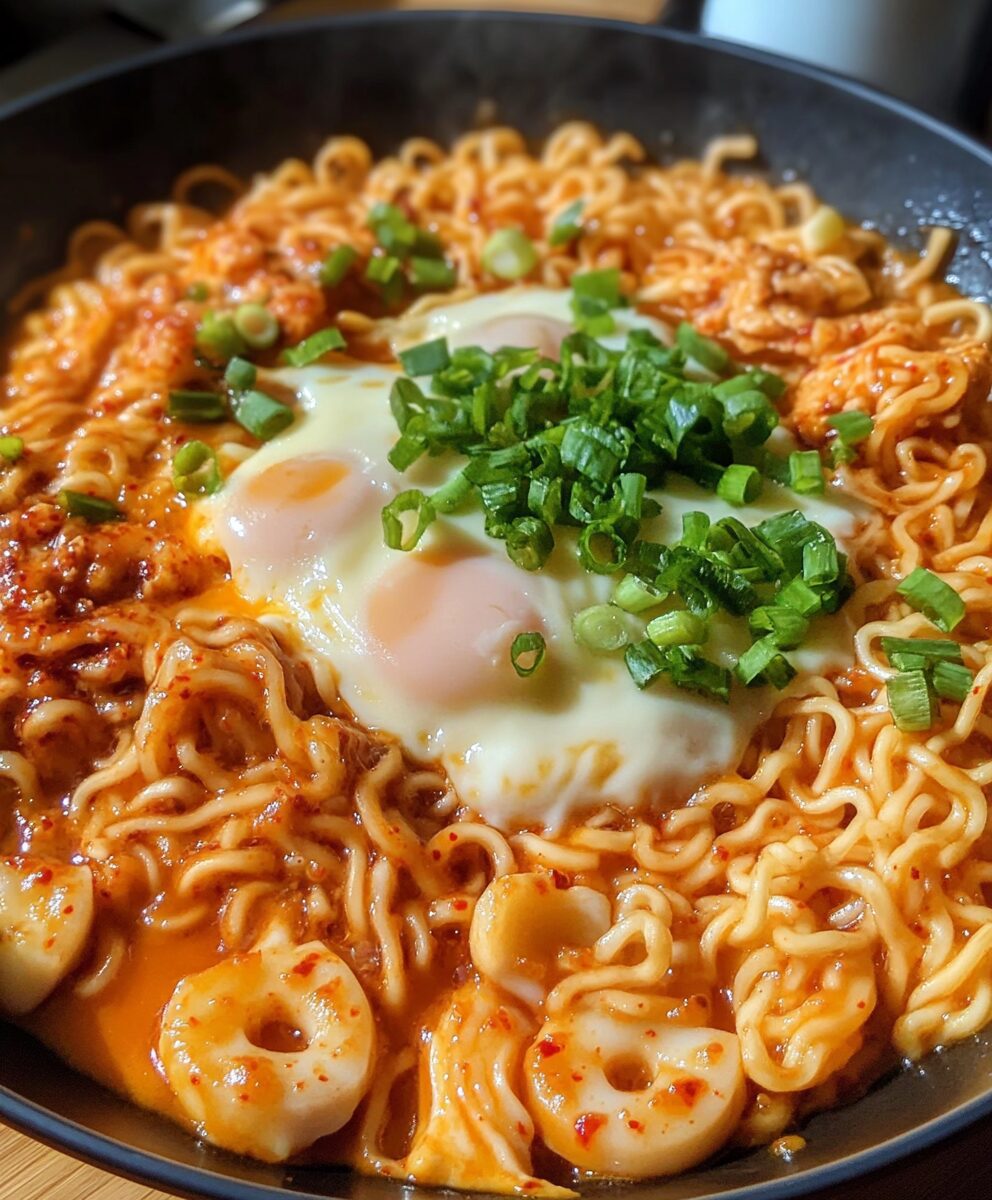 Korean Spicy Ramen Noodles with Cheese - all moms recipes