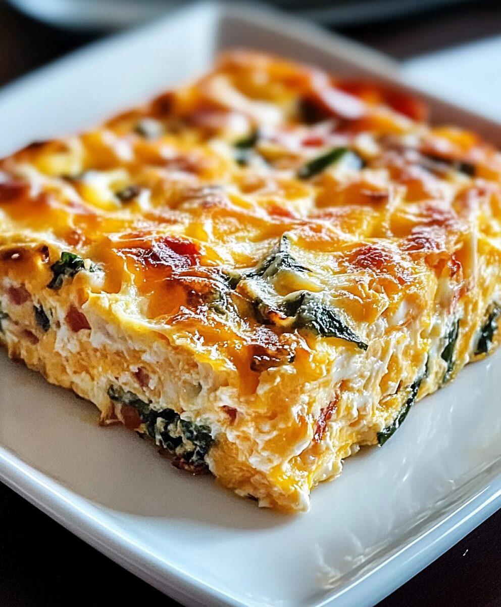Cheesy Protein Egg Bake - all moms recipes