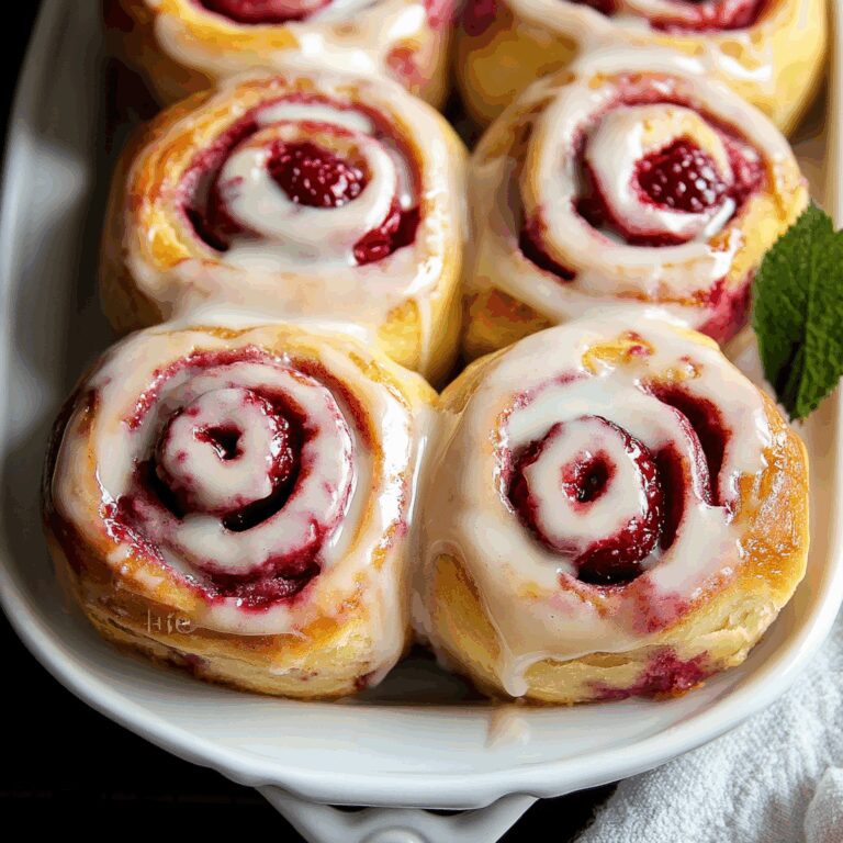 Raspberry Cinnamon Rolls with Lemon Glaze - all moms recipes