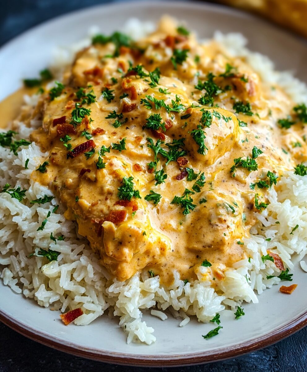 Creamy Smothered Chicken and Rice - all moms recipes