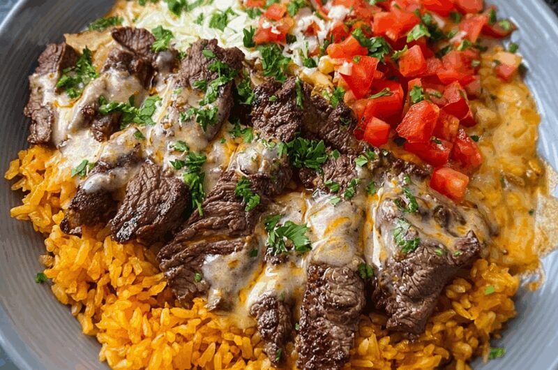 Steak Queso Rice Recipe - all moms recipes
