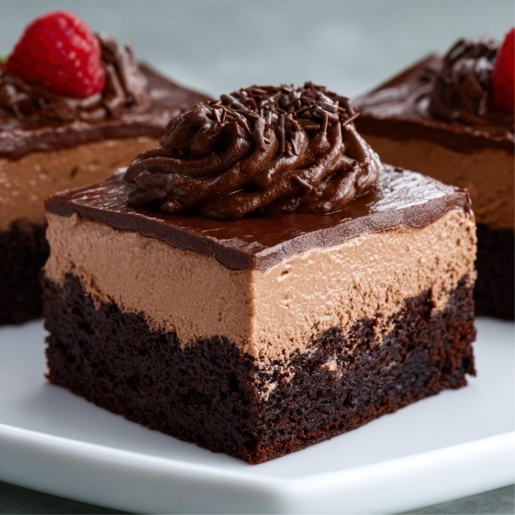 Chocolate Mousse Brownies Recipe - all moms recipes