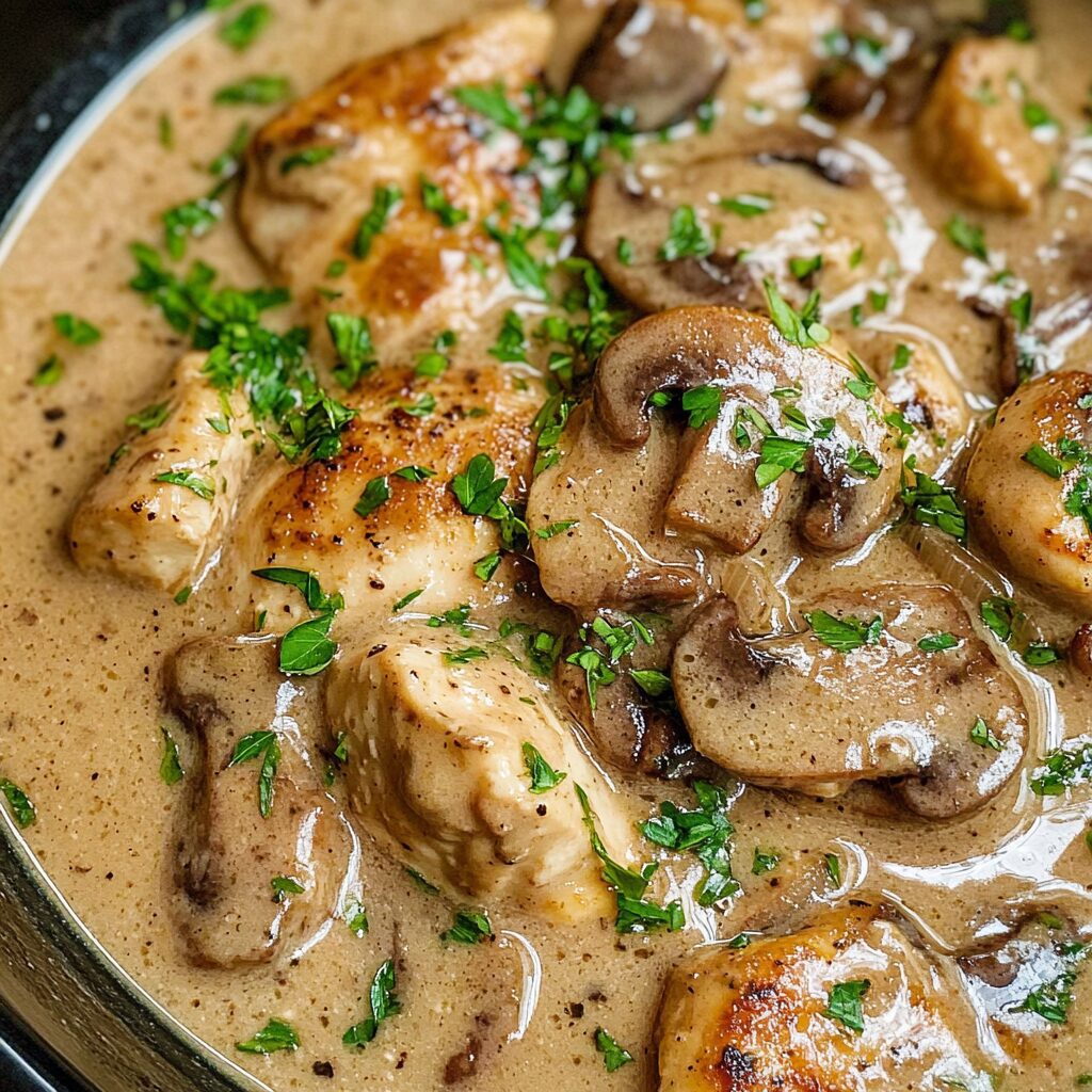 Creamy Crock Pot Chicken Marsala - all moms recipes