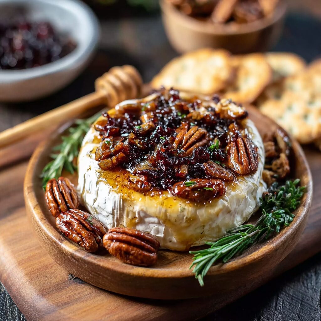 Baked Brie with Fig Jam and Pecans - all moms recipes