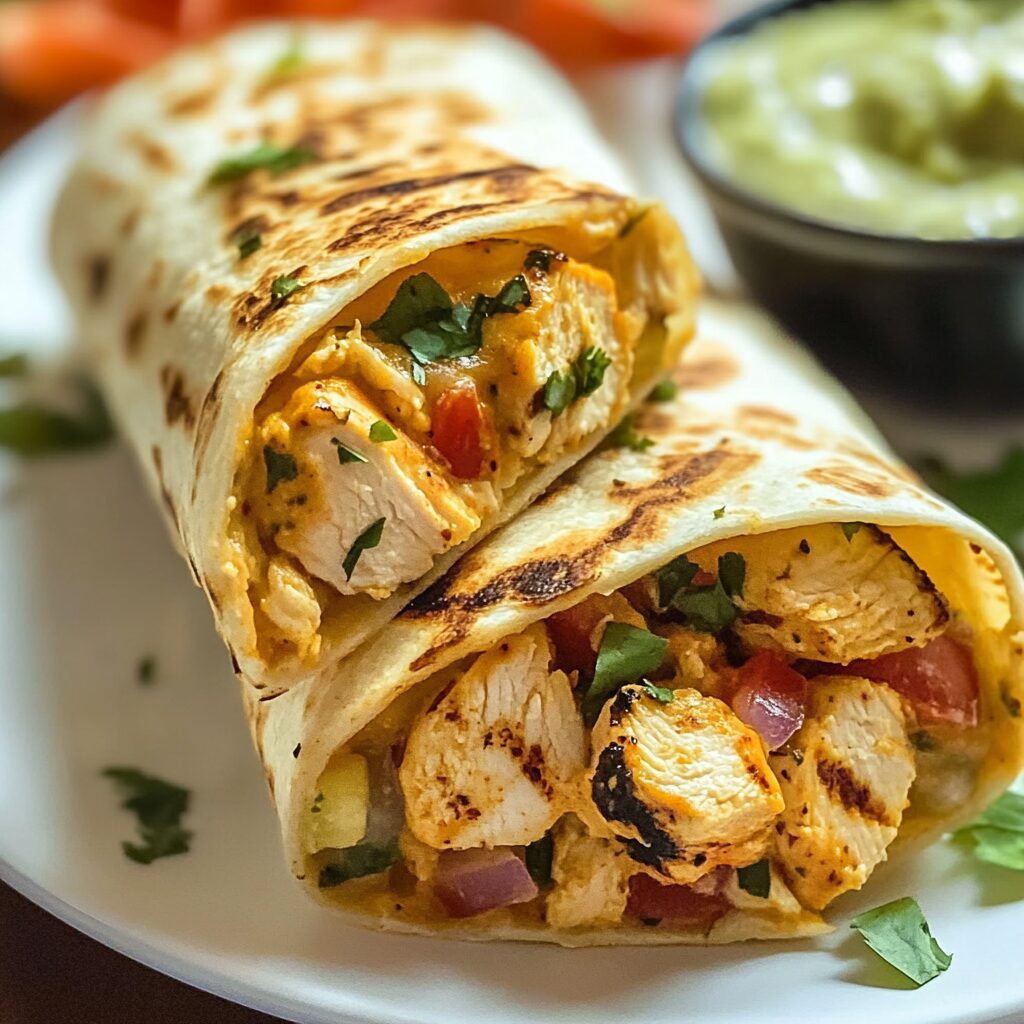 Chipotle Ranch Grilled Chicken Burrito - all moms recipes