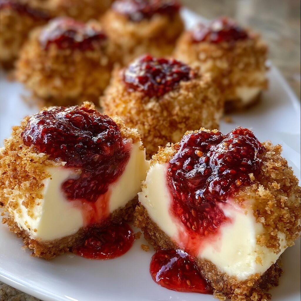 Strawberry Crunch Cheesecake Bites - all moms recipes