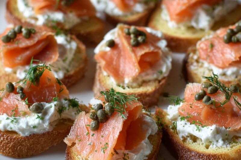 Smoked Salmon Crostini - all moms recipes