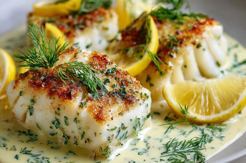 Baked Cod with Lemon-Dill Sauce - all moms recipes