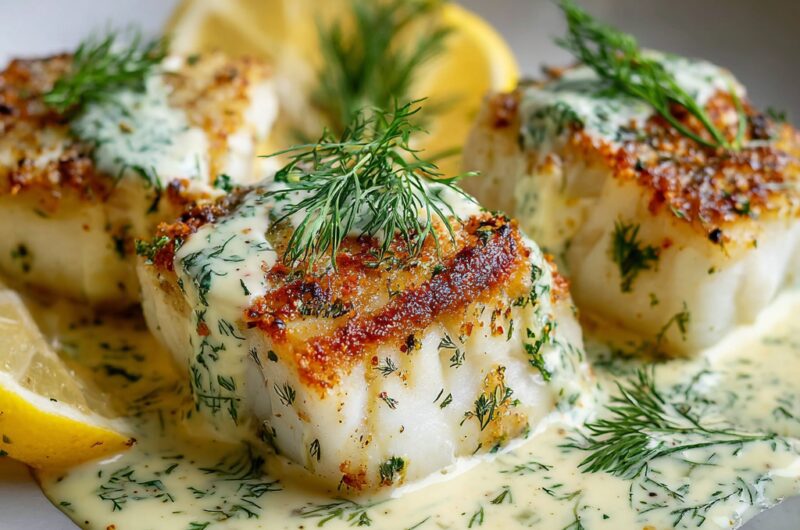 Baked Cod with Lemon-Dill Sauce - all moms recipes