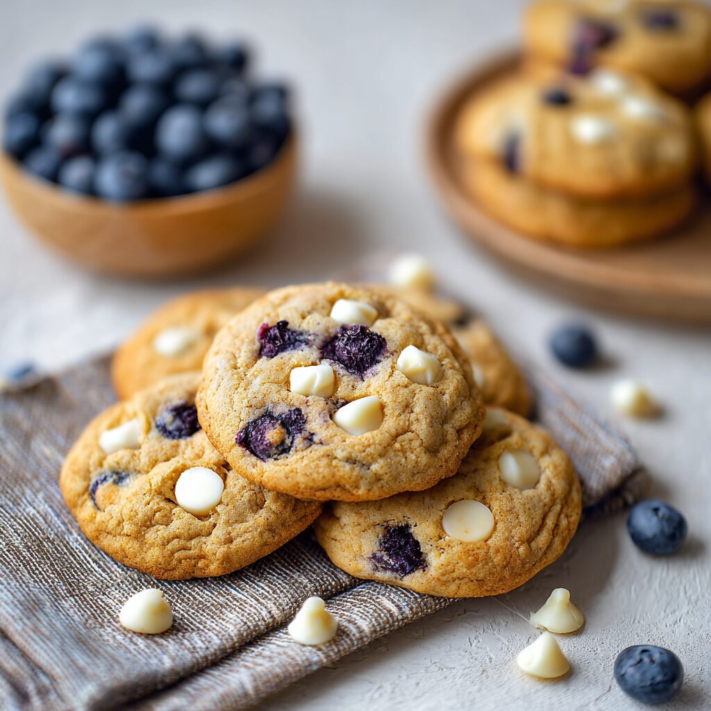 Blueberry White Chocolate Chip Cookies - all moms recipes