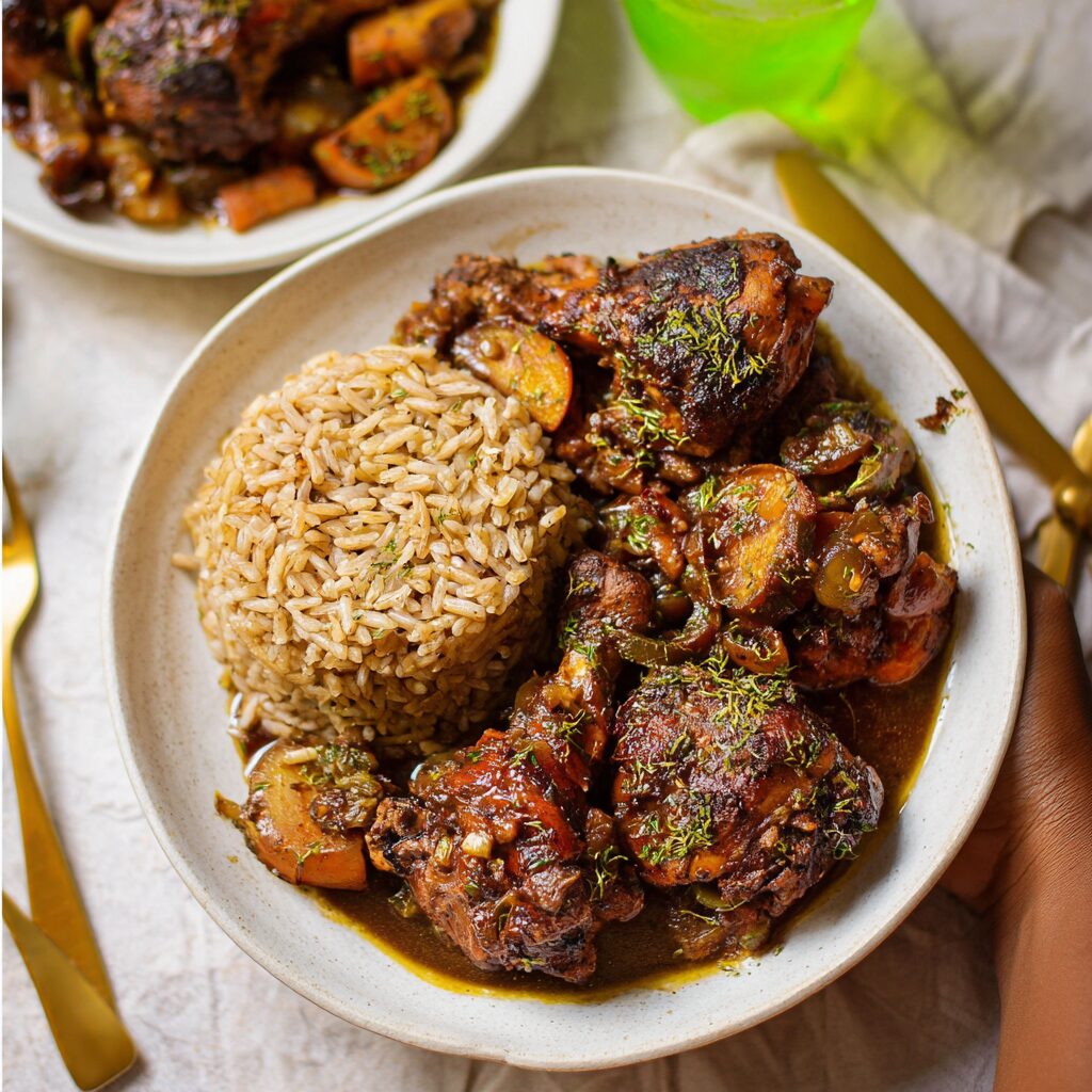 Authentic Jamaican Brown Stew Chicken (Rich, Tender & Full of Flavor ...
