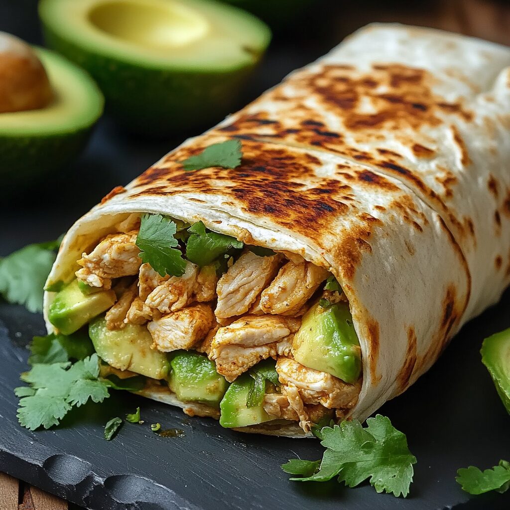 Quick & Easy Chicken Avocado Wrap - all moms recipes
