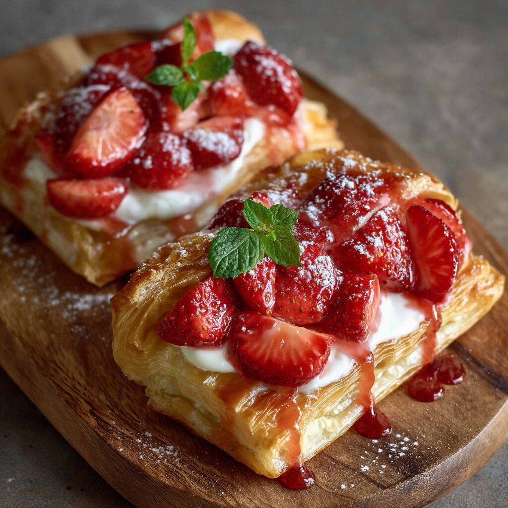 Strawberry & Cream Cheese Danish Pastry - all moms recipes